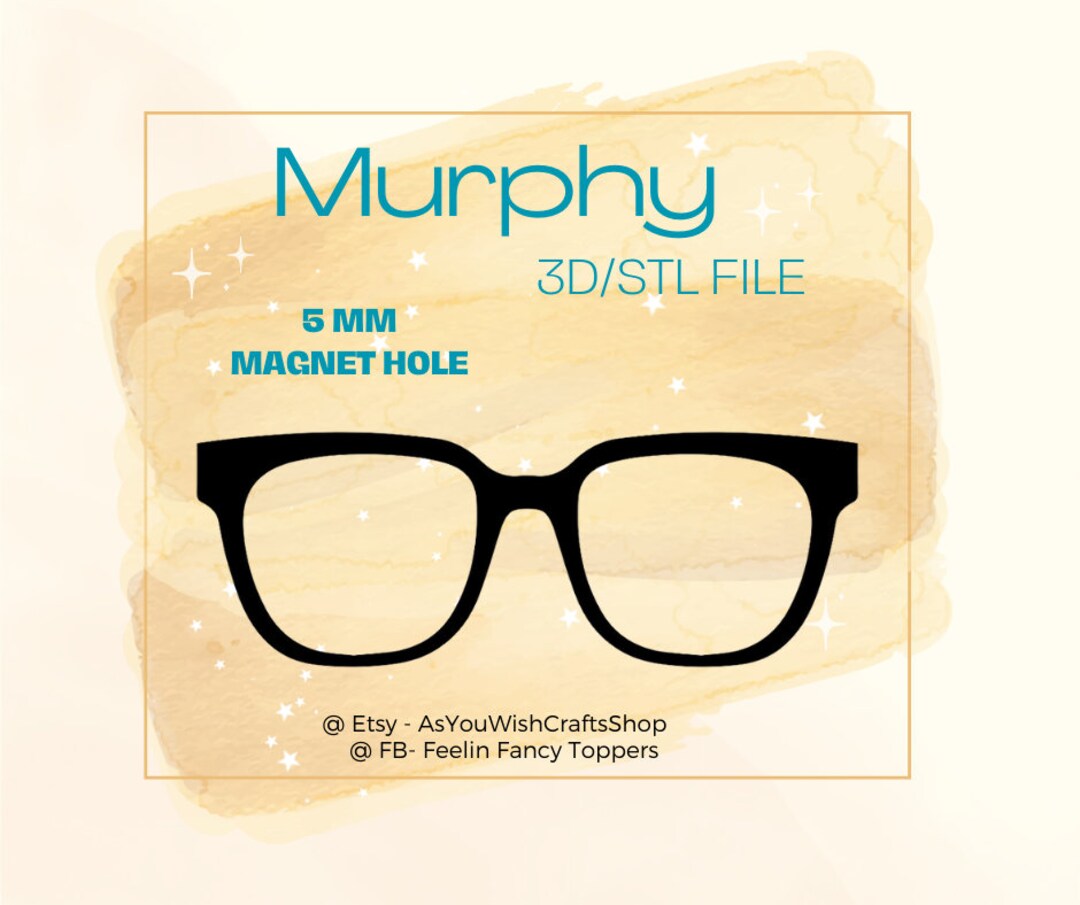 Murphy, Pair Eyewear Compatible, 3D Printer File, STL File, STL Digital ...