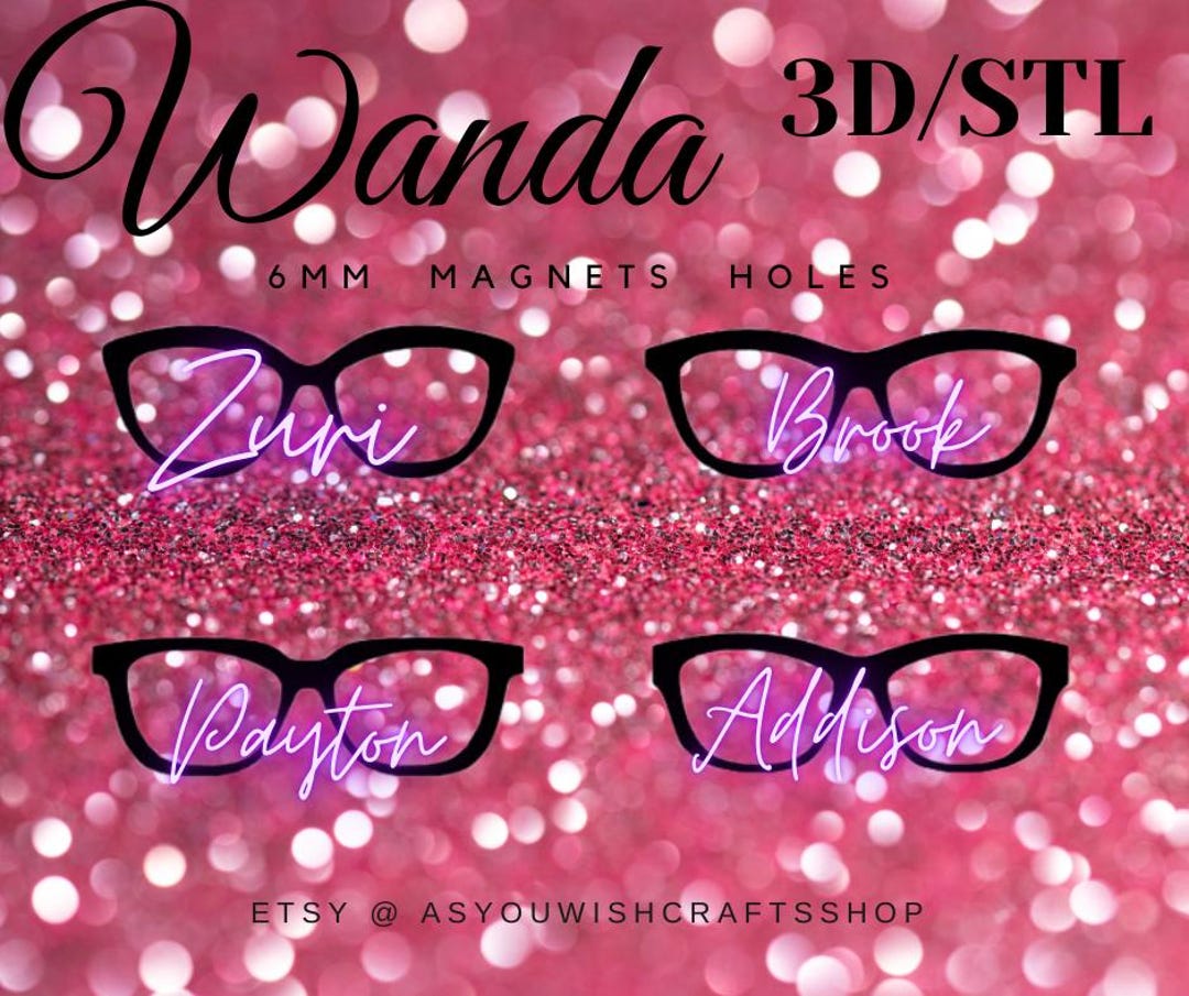 Wanda, Hybrid, Pair Eyewear Compatible, 3D Printer File, STL File, STL ...