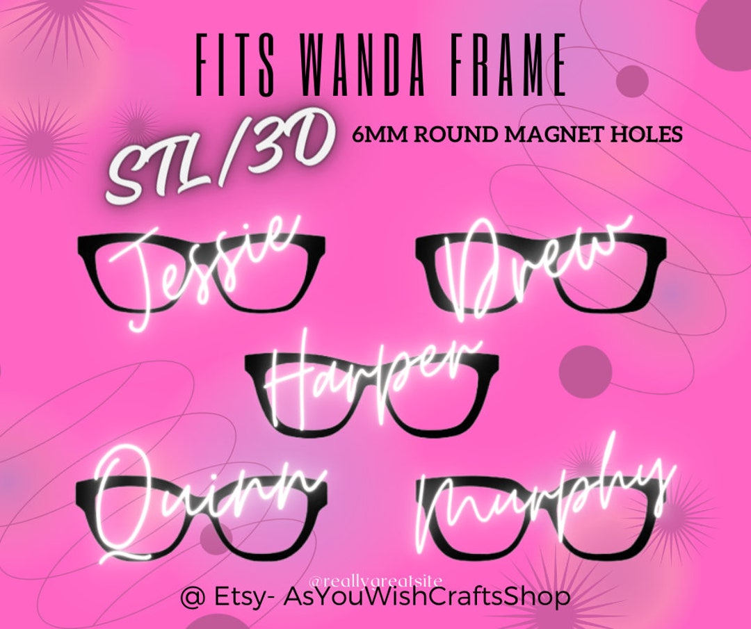 Wanda STL, 3D Print File, Pair Eyewear Compatible, Topper, Digital ...