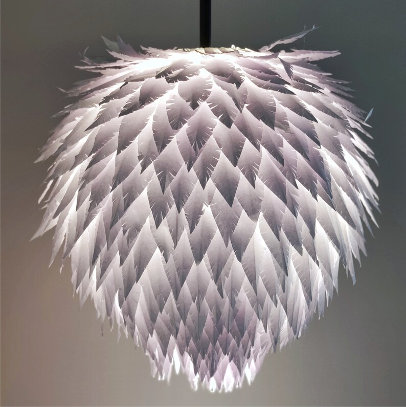 Diy Paper Lamp Shade Patterns In Pdf Tutorial Lamp Shades For Etsy