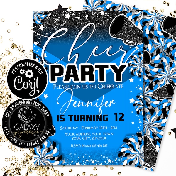 Cheer Banquet Invite - Etsy
