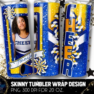 Add Photography Cheer Tumbler Design, Cheerleader Photo Tumbler, 20 Oz ...