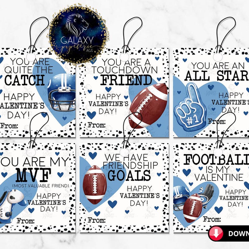 Football Valentine - Etsy
