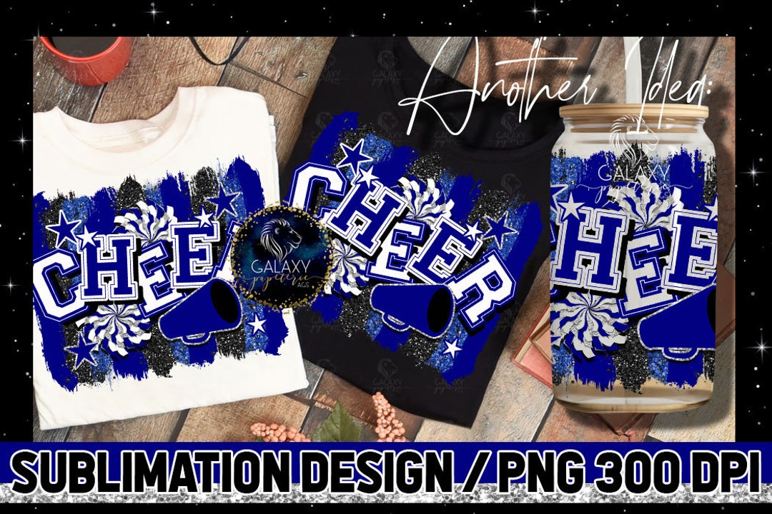 Cheer Sublimation, Cheer Brush Strokes Sublimation Design, Cheerleader ...