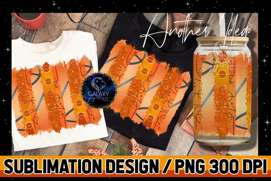 Basketball Background Sublimation, Basketball Brush Strokes Background ...