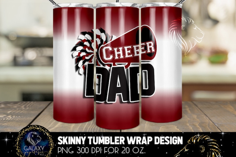 Cheer Dad Tumbler Design Cheerleader Dad Tumbler 20 Oz. - Etsy