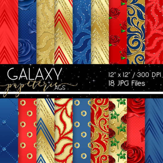 Princess Digital Paper Princess Digital Papers Roses Digital | Etsy