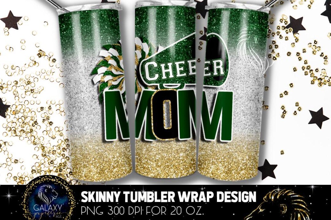 Cheer Mom Tumbler Design, Cheerleader Mom Tumbler, 20 Oz. Skinny ...