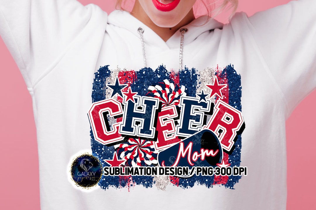 Cheer Mom Sublimation Cheer Mom Brush Strokes Sublimation - Etsy