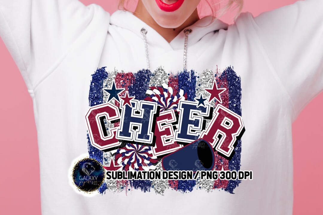 Burgundy Blue Cheer Sublimation, Cheer Sublimation, Cheer Brush Strokes ...