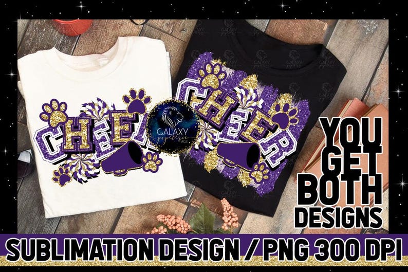 Cheer Paw Prints Sublimation, Cheer Sublimation Design, Cheerleader ...