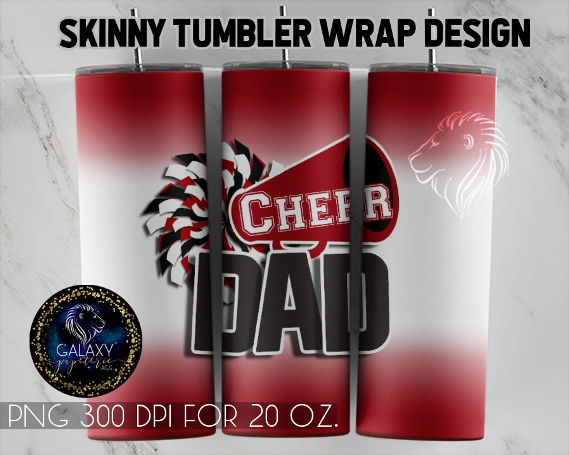Cheer Dad Tumbler Design Cheerleader Dad Tumbler 20 Oz. - Etsy