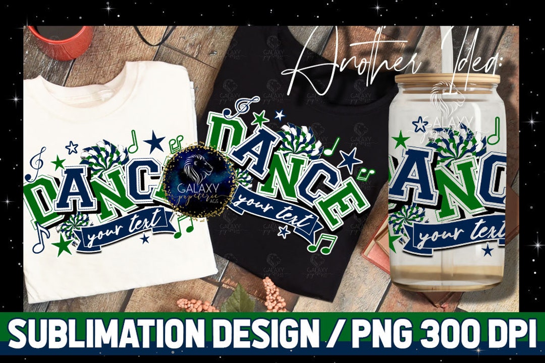 Dance Sublimation, Dance Sublimation Design, Blue Green Dance ...