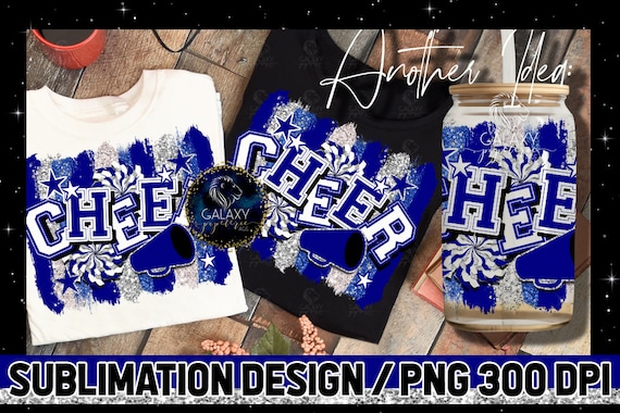 Cheer Sublimation Cheer Brush Strokes Sublimation Design - Etsy