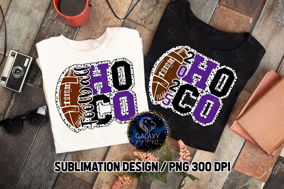 Hoco Football Sublimation Design, Football Hoco 2025 Sublimation, Black ...