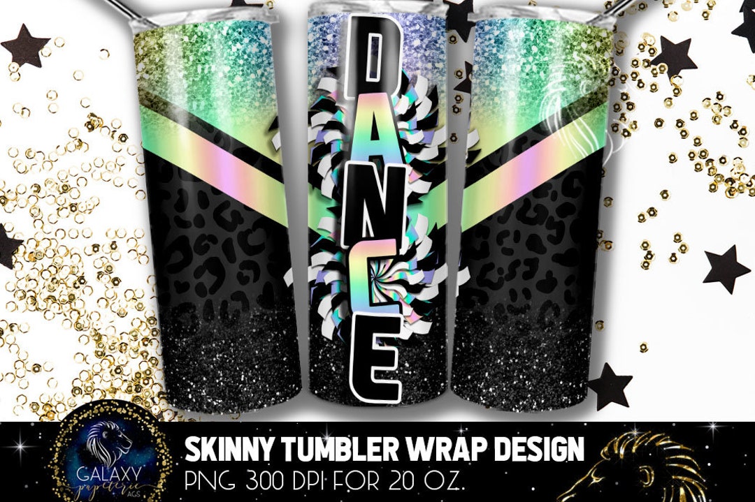 Dance Tumbler Design, Dance Leopard Tumbler, 20 Oz. Skinny Tumbler Wrap ...