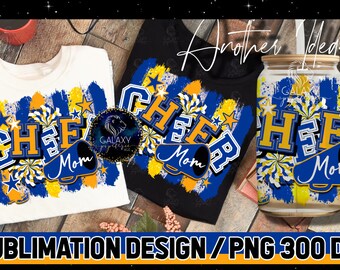 Cheer Sublimation, Cheer Brush Strokes Sublimation Design, Cheerleader ...