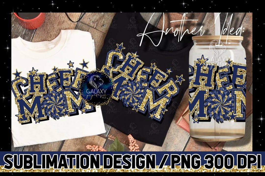 Cheer Mom Sublimation, Cheerleader Mom Sublimation Design, Cheerleader ...