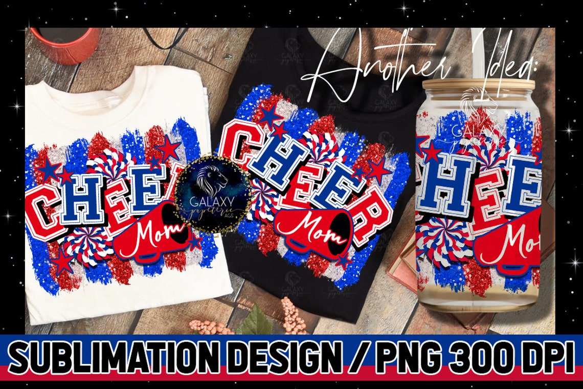 Cheer Mom Sublimation Cheer Mom Brush Strokes Sublimation - Etsy