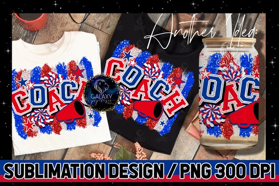 Cheer Coach Sublimation Cheer Coach Brush Strokes Sublimation - Etsy