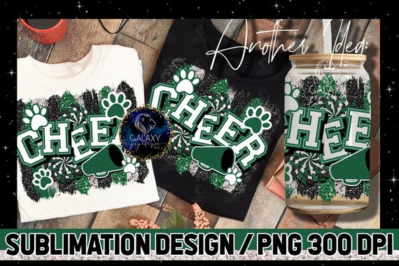 Cheer Sublimation Cheer Brush Strokes Sublimation Design - Etsy