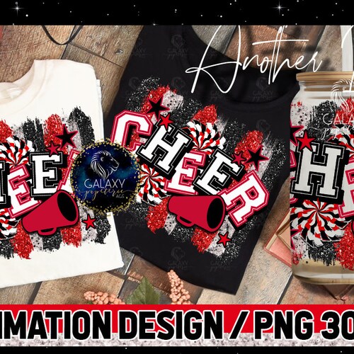 Cheer Sublimation Cheer Brush Strokes Sublimation Design - Etsy