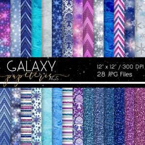 Frozen Digital Paper, Frozen Digital Papers, Snowflake Digital Papers ...