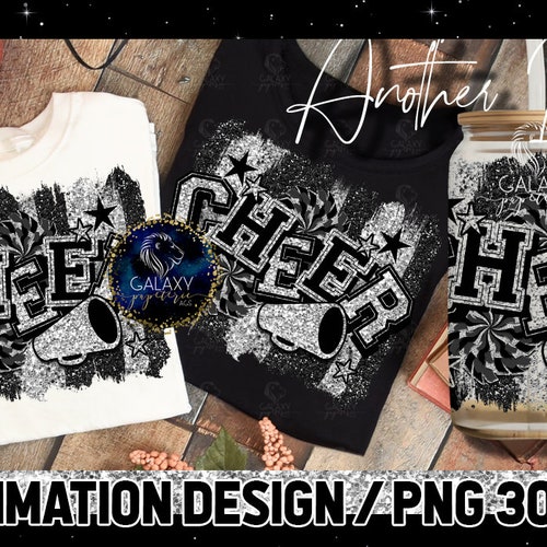 Cheer Sublimation Cheer Brush Strokes Sublimation Design - Etsy