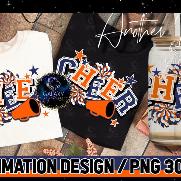 Orange and Navy Blue - Etsy