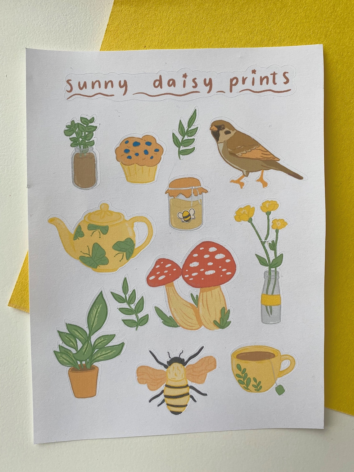 Cottage Core Sticker Sheet - Etsy Canada
