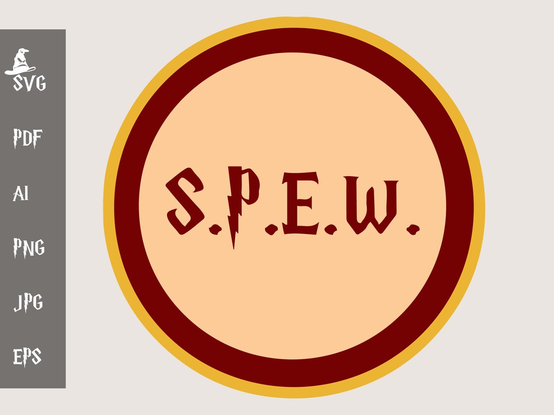 S.P.E.W Harry Potter Svg Harry Potter Magic SVG Wizard | Etsy