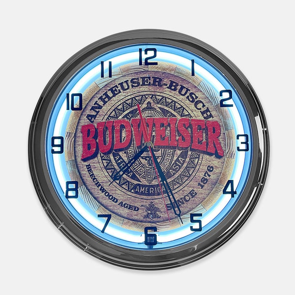 Budweiser Clock - Etsy