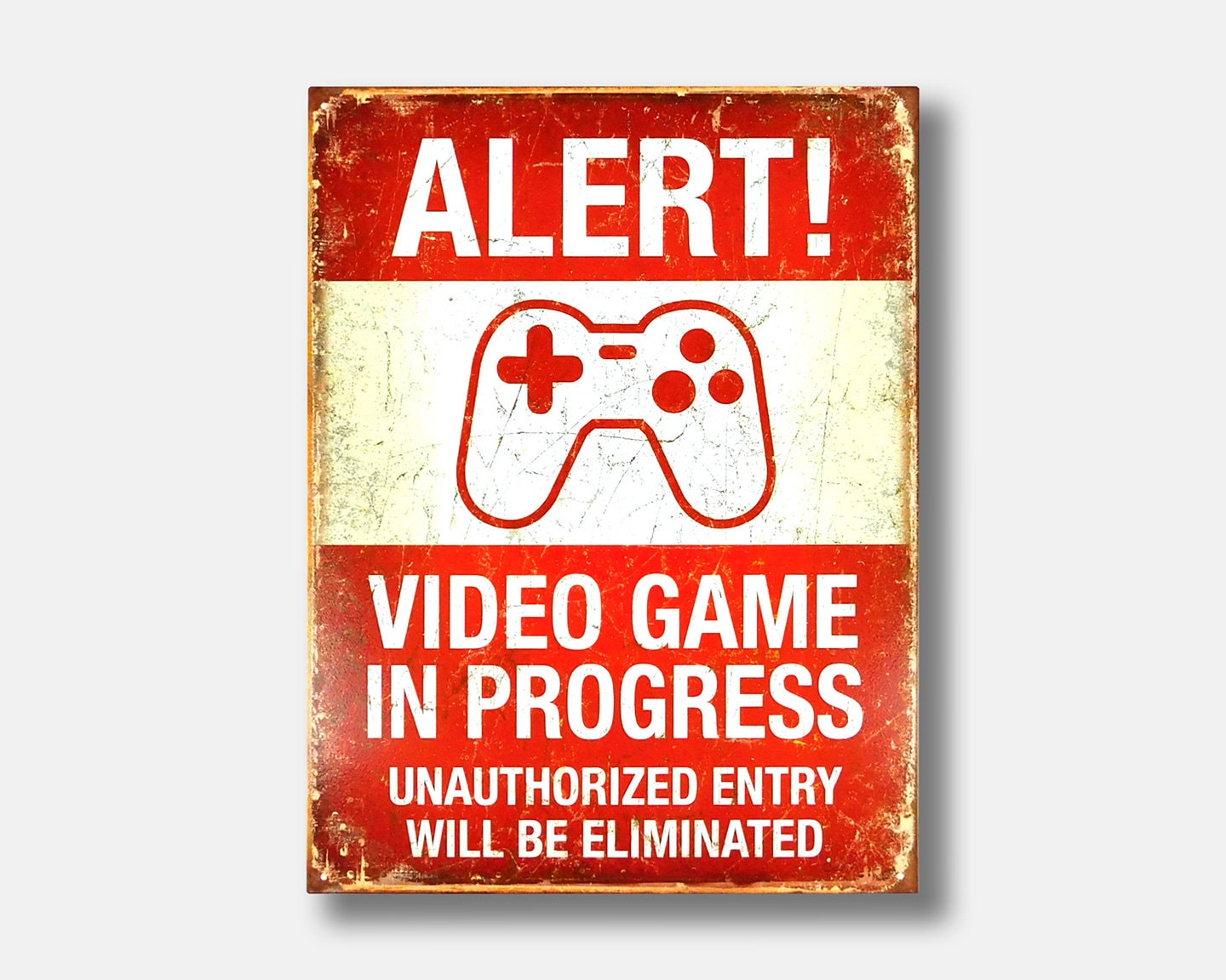 16" Alert! Video Game in Progress Tin Metal Sign - SIGNBOX-QLN720237 - Etsy