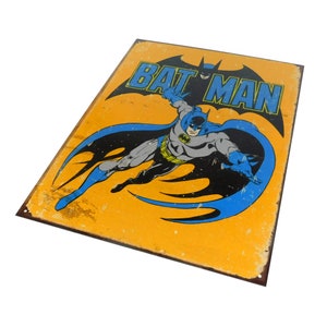 16" Inch Retro Batman Tin Metal Sign - SIGNBOX-QLN720142 - Etsy