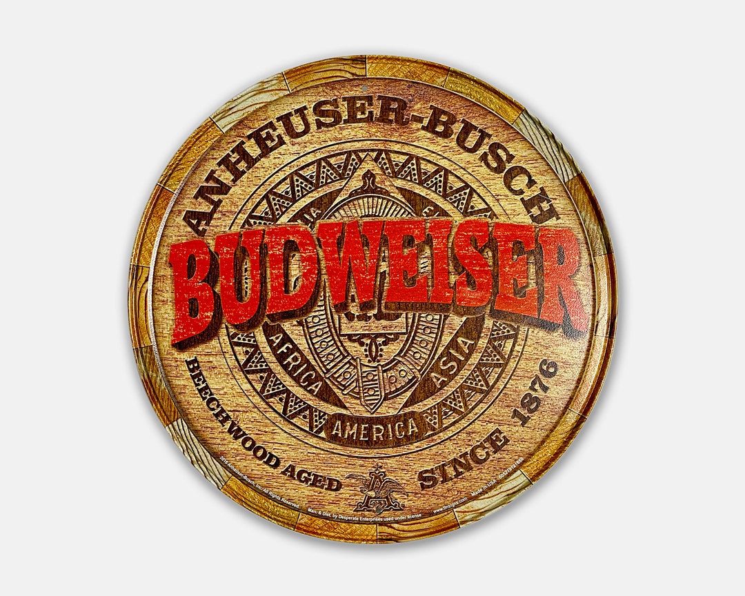 11.75" Budweiser Embossed Tin Metal Sign - SIGNBOX-QLN720430 - Etsy