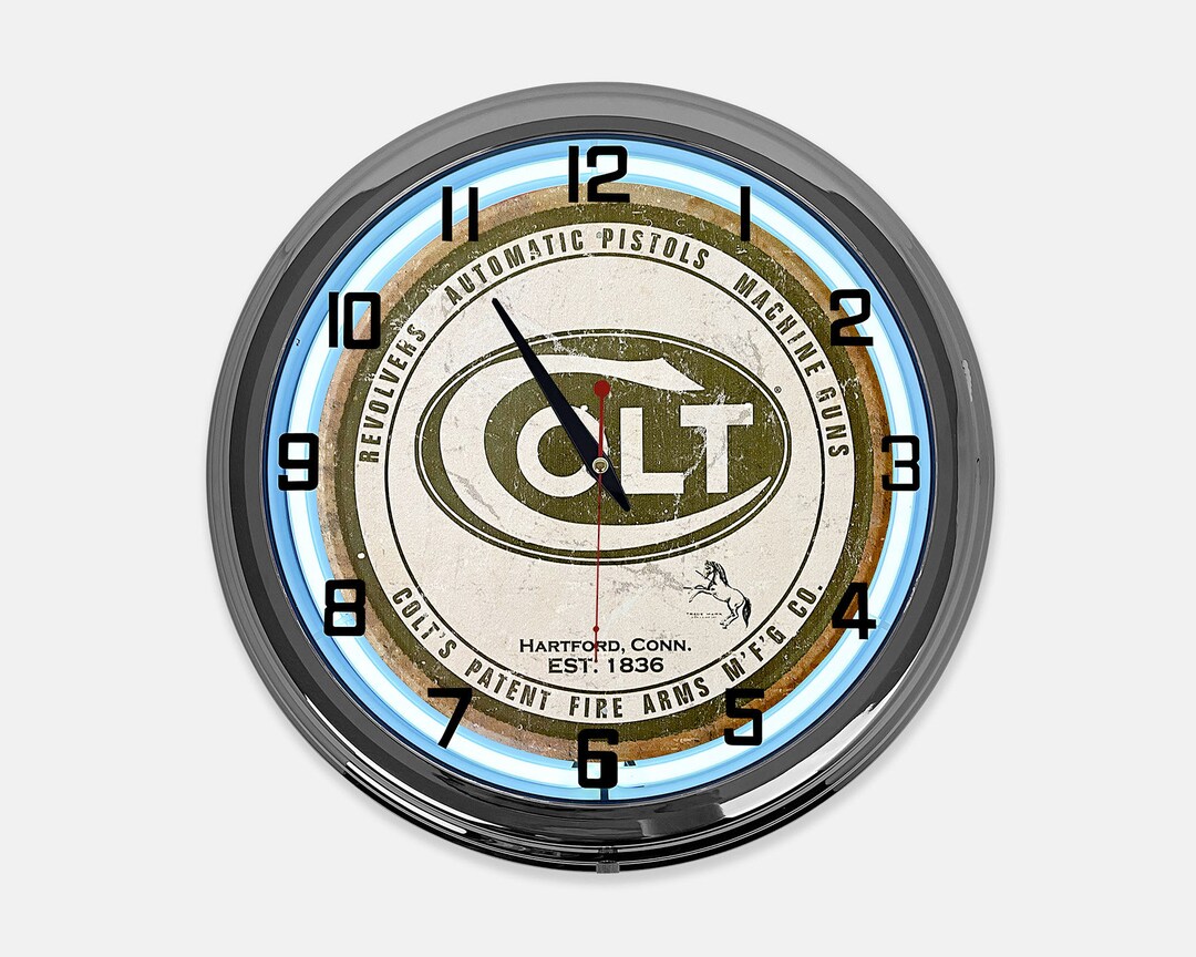 18" Colt Revolvers Automatic Pistols Machine Guns Metal Sign Designed ...