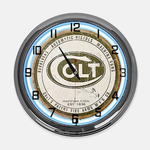 18" Colt Revolvers Automatic Pistols Machine Guns Metal Sign Designed ...