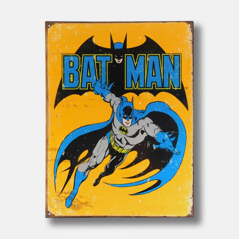 16 Inch Retro Batman Tin Metal Sign SIGNBOX-QLN720142 - Etsy