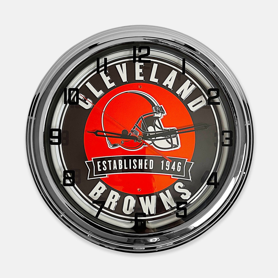 18 Cleveland Browns Metal Sign Designed White Neon Clock - Etsy
