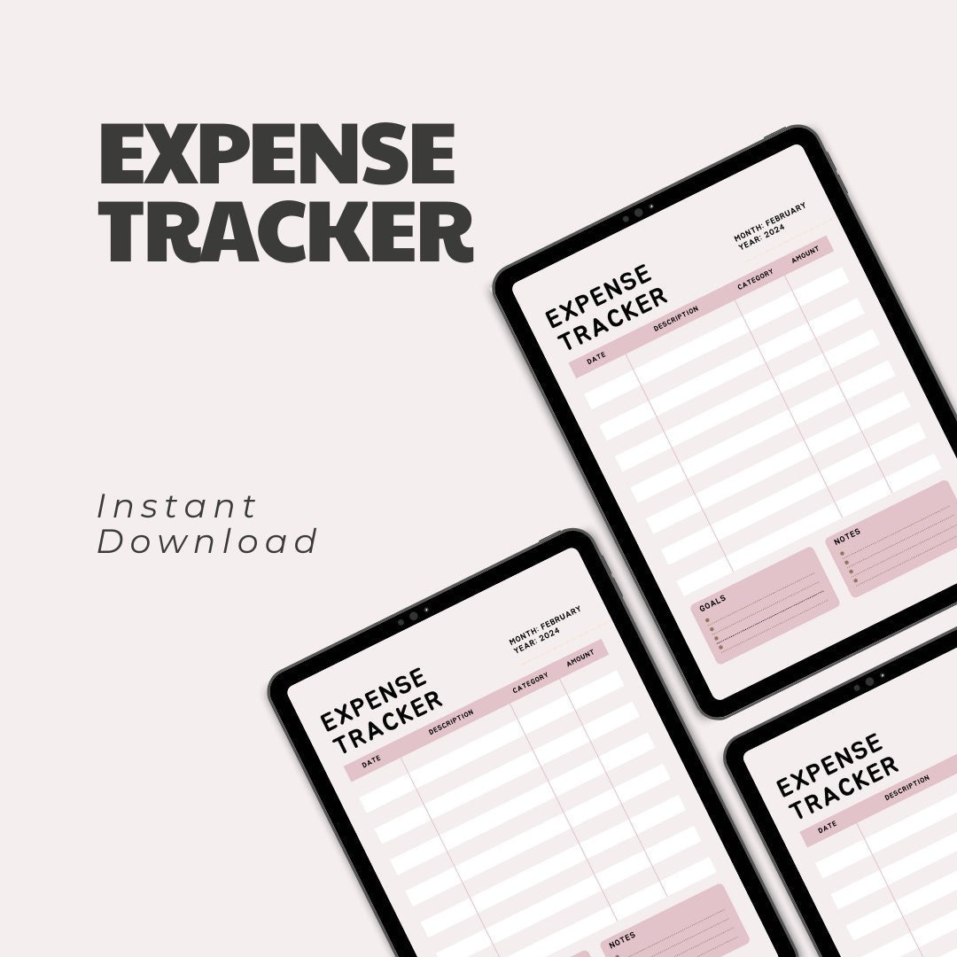 February Expense Tracker Instant Download - Etsy