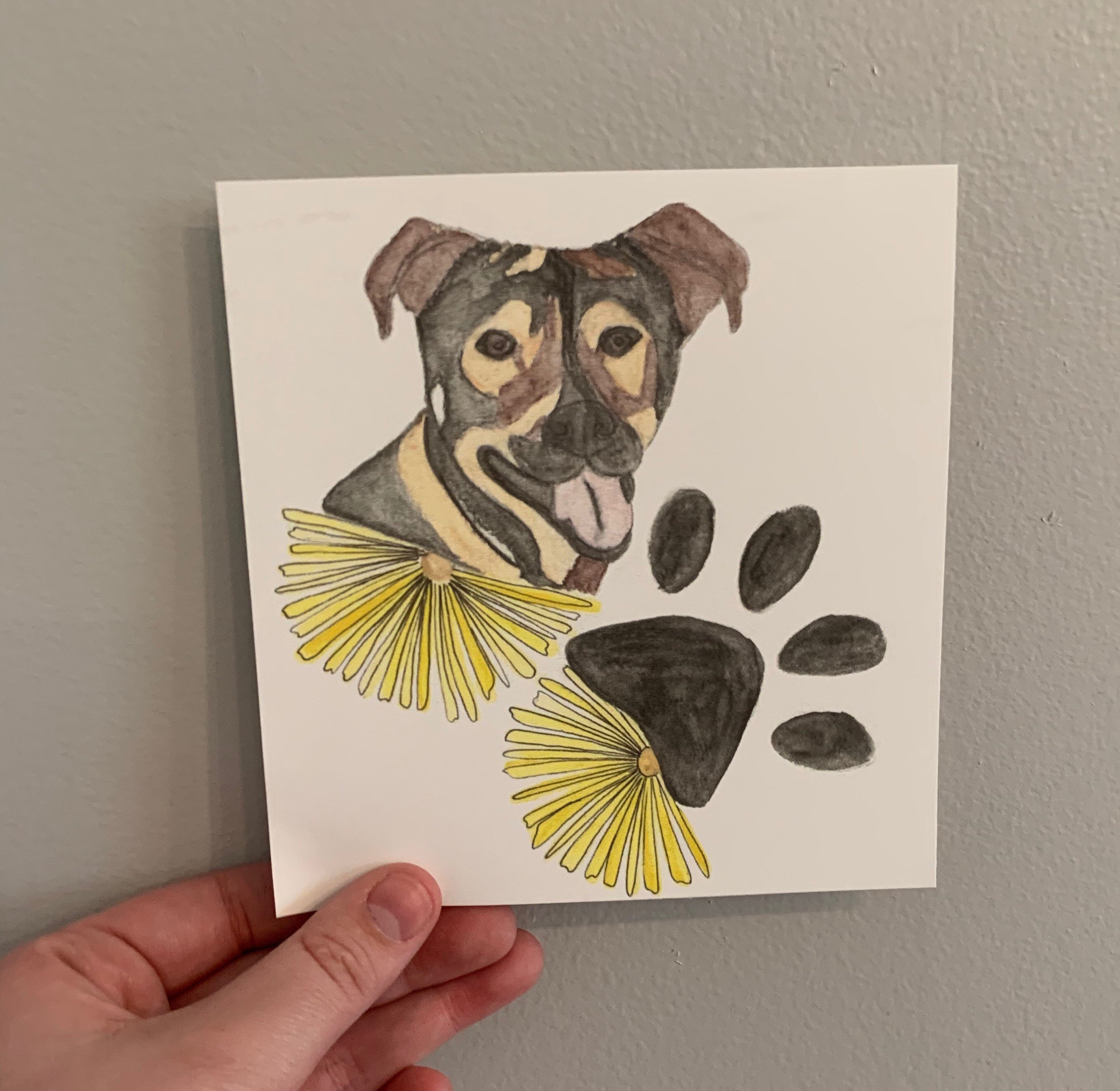 How To Make A Dog Print On Paper