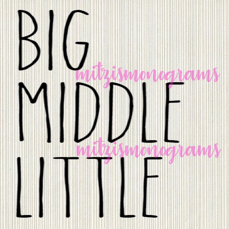 Big, Middle, Little Sibling Svg - Etsy