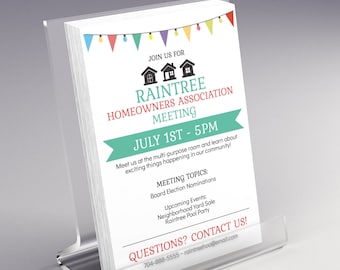 Editable! Homeowners Association Flyer, HOA Flyer, HOA Meeting HOA ...