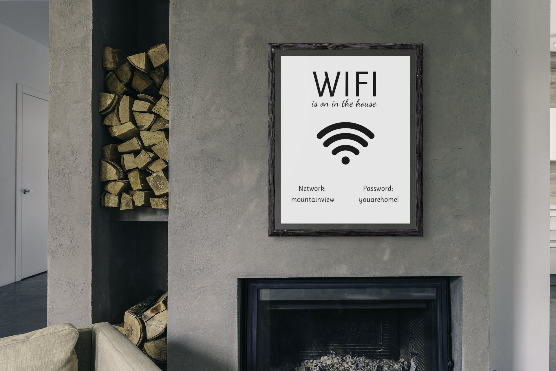 Wifi Sign for Airbnb Hosts Rental Guest Wifi VRBO Airbnb Wifi Instant ...