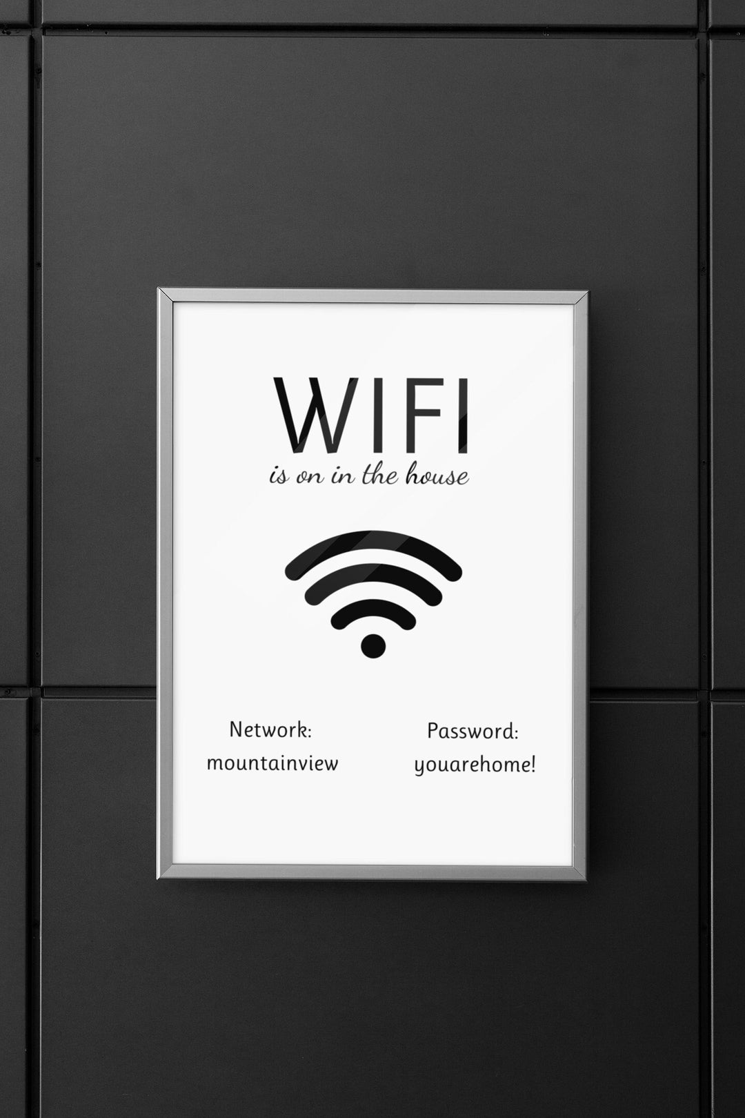 Wifi Sign for Airbnb Hosts Rental Guest Wifi VRBO Airbnb Wifi Instant ...