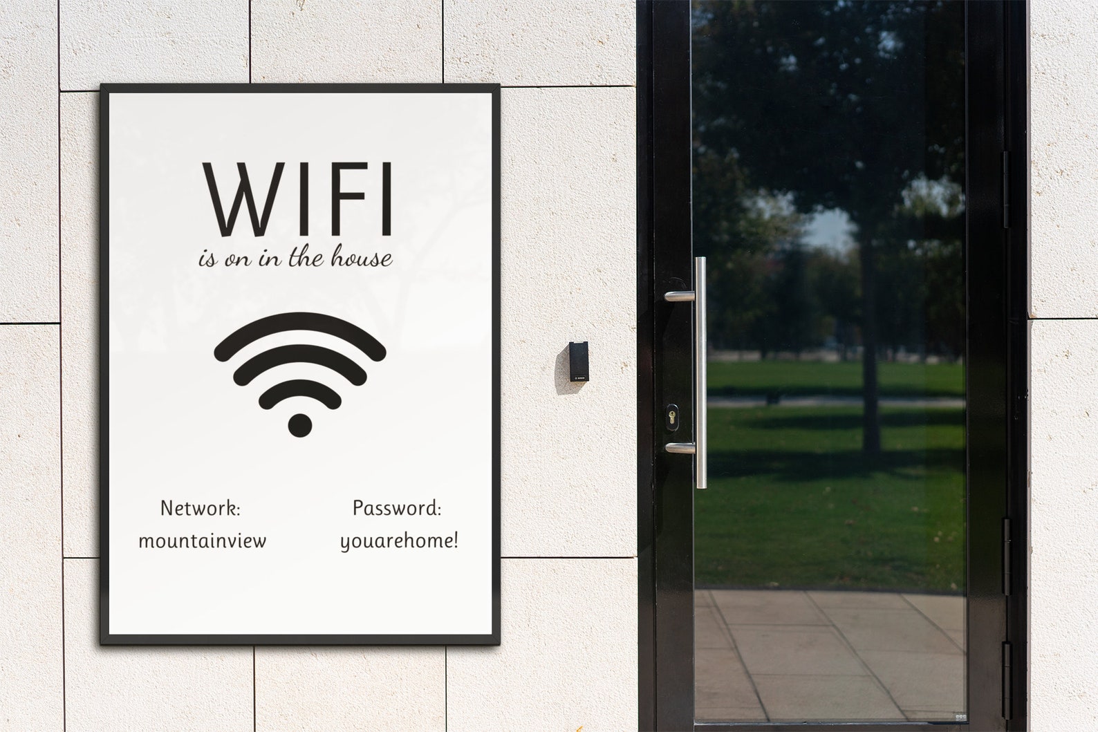 Wifi Sign for Airbnb Hosts Rental Guest Wifi VRBO Airbnb Wifi Instant ...