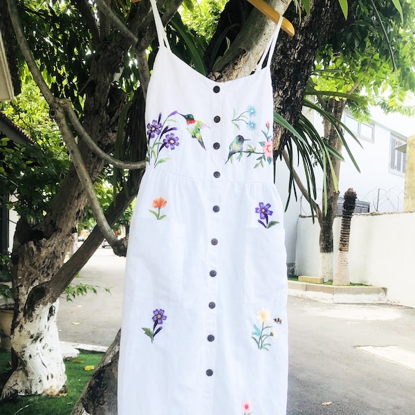 Hummingbird Dress - Etsy