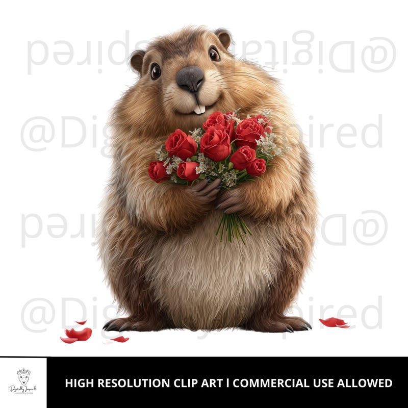Groundhog Clipart - Etsy