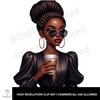 Black Women Clip Art L PNG L Commercial Use L Black Girl Art Print L Black Woman Art L Black ...