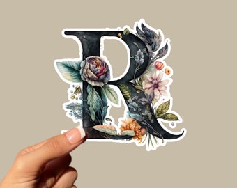 Old English Letter R Initial Vinyl Decal Sticker Diploma Font - Etsy